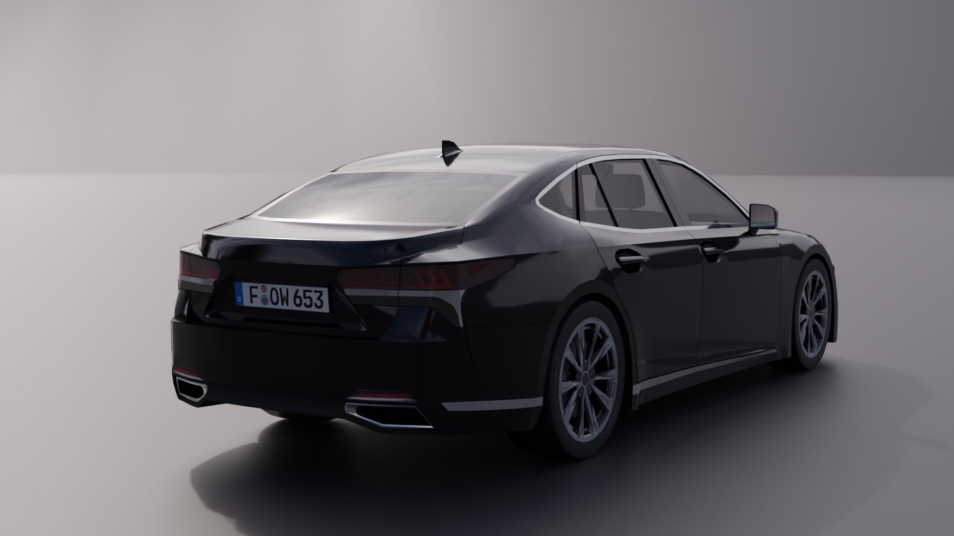 Generic Luxury Sedan 3D Model - TurboSquid 1833085