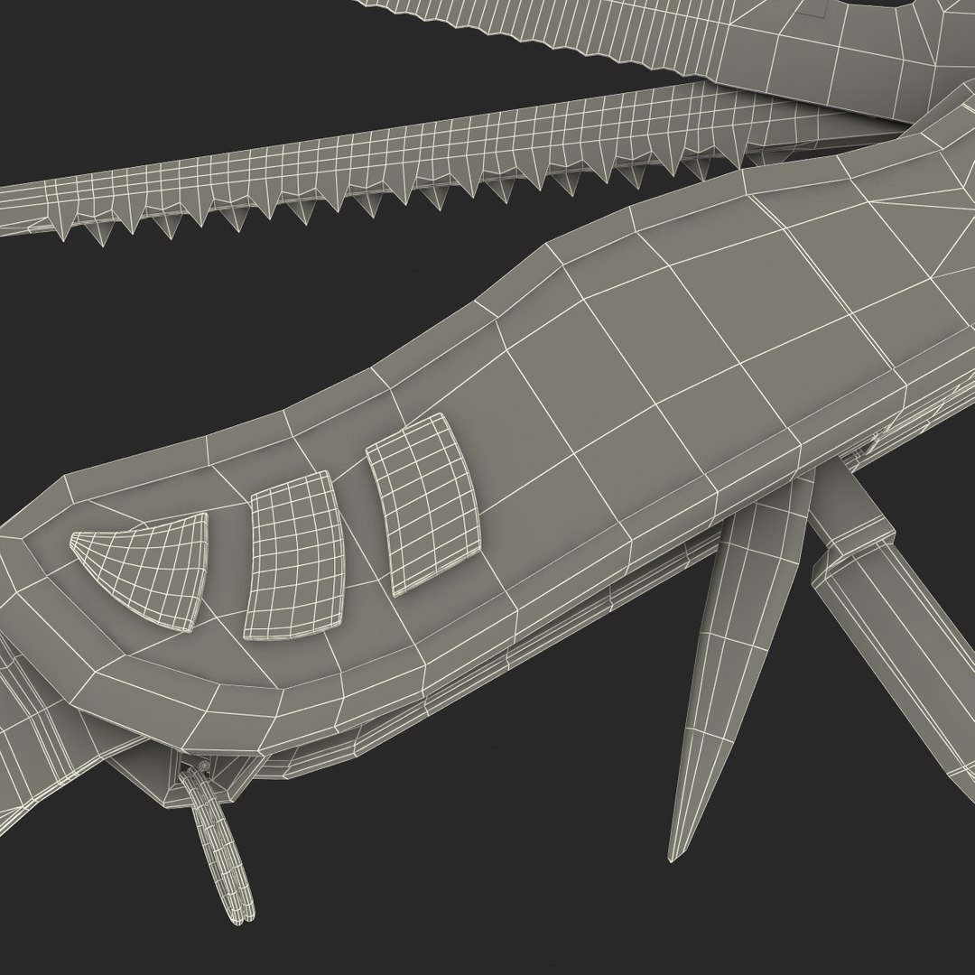 Swiss Army Soldier Knife 3d Model