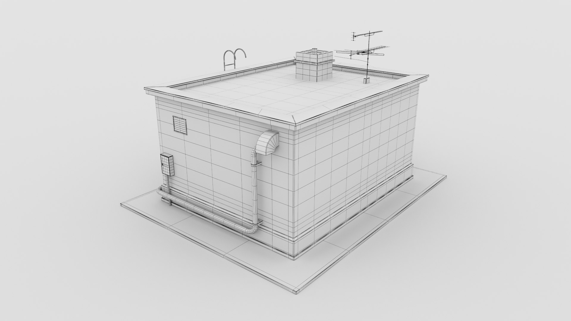 3D Exit Roof Clean Model - TurboSquid 2358991