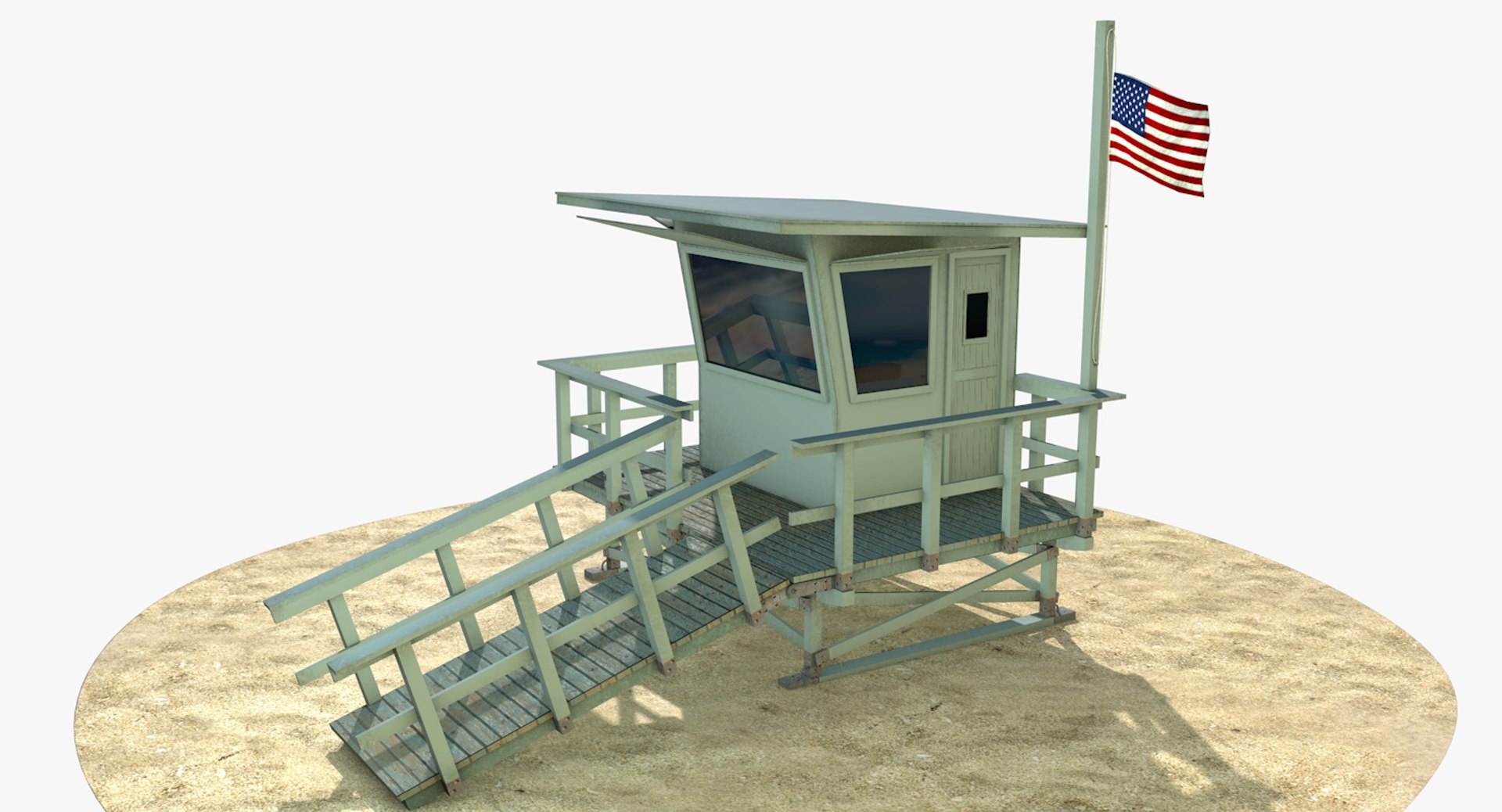 3d Model Lifeguard Tower