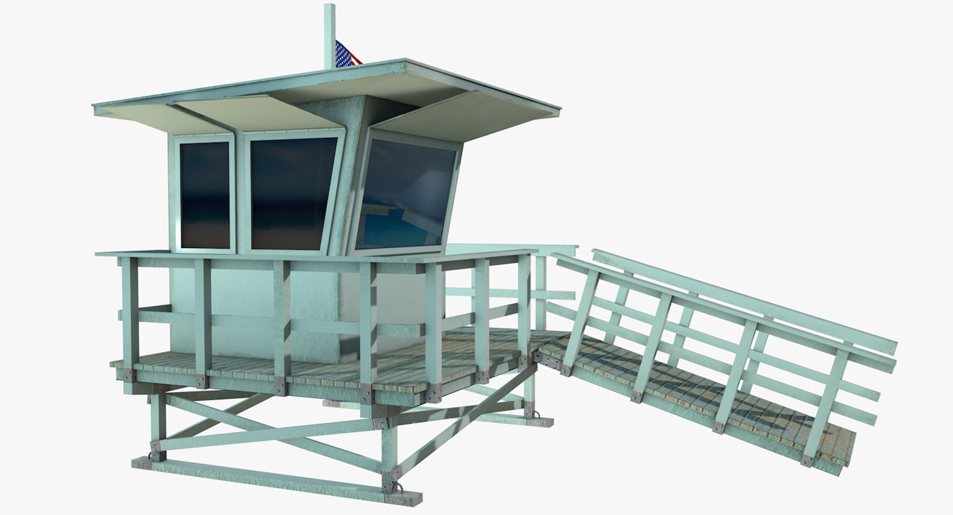3d Model Lifeguard Tower