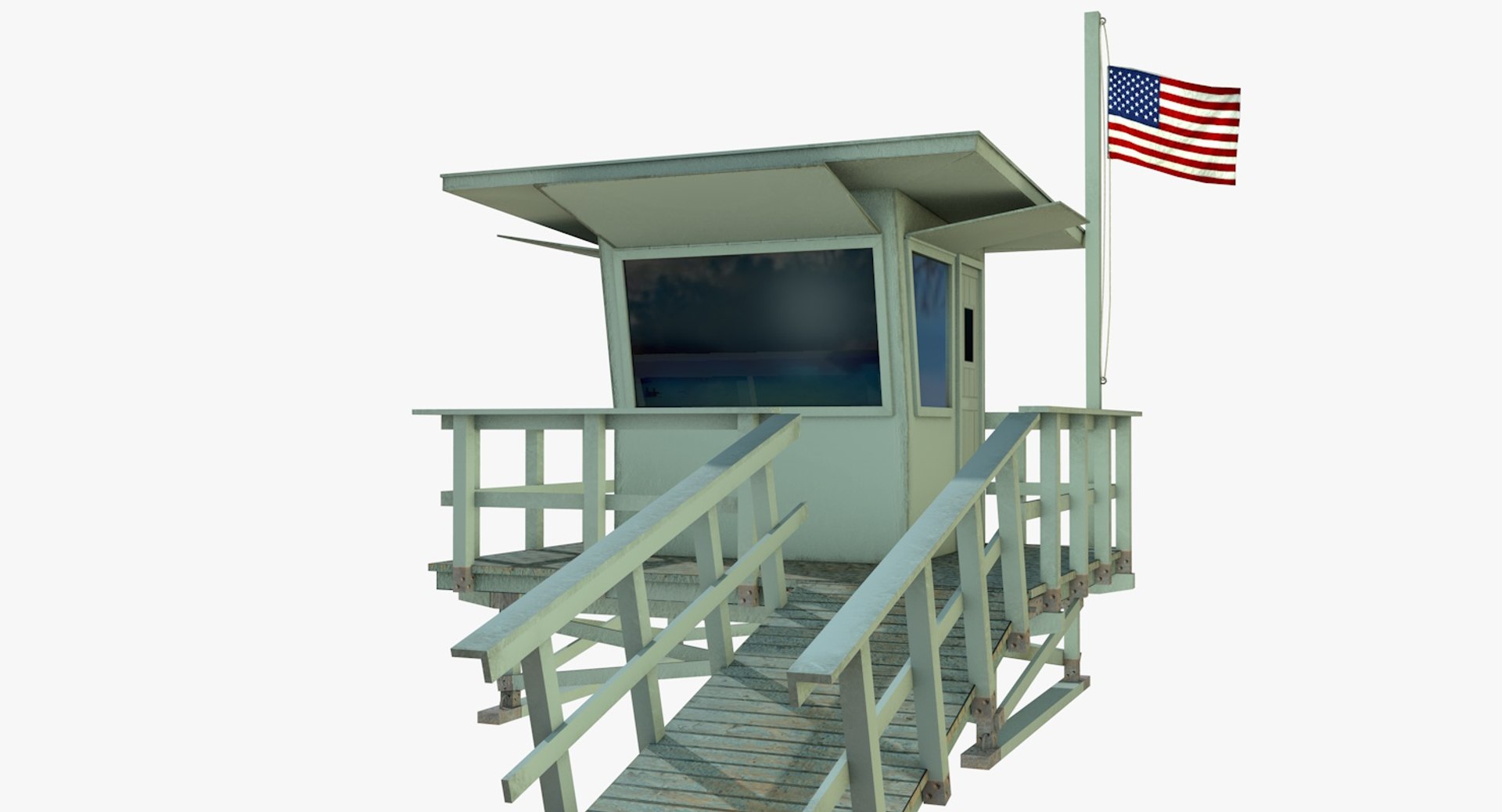 3d Model Lifeguard Tower