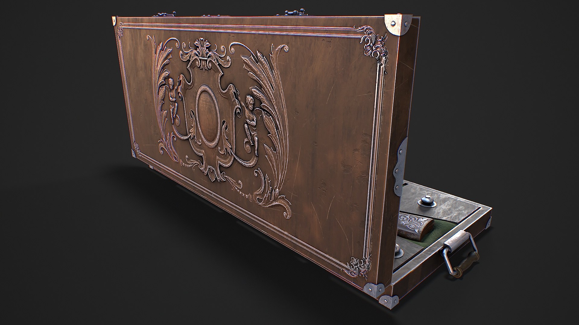 Flintlock Gun Case 3D - TurboSquid 2370009
