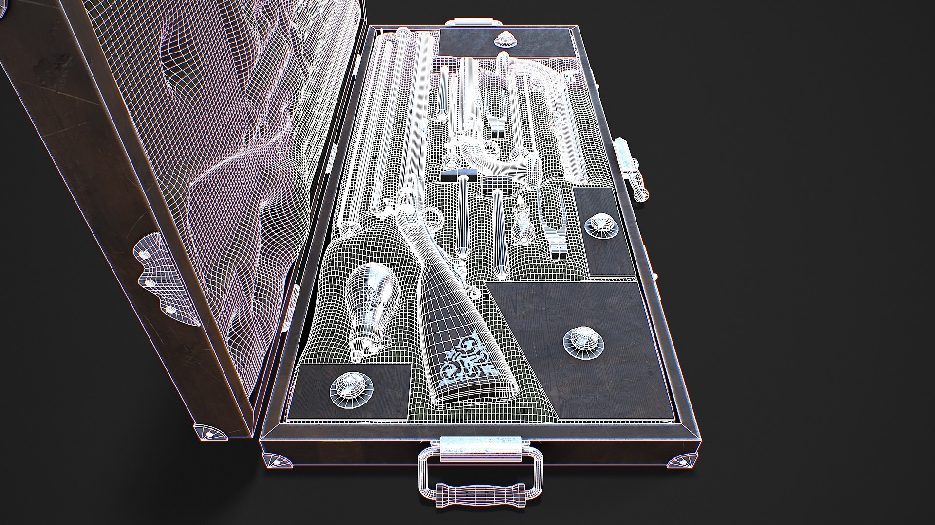 Flintlock Gun Case 3D - TurboSquid 2370009