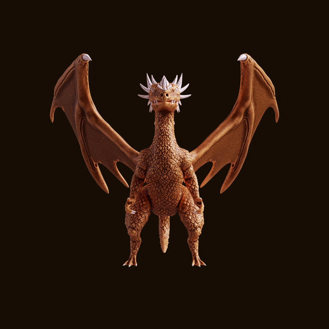 3D Printable Dragon 3D Model - TurboSquid 2240075