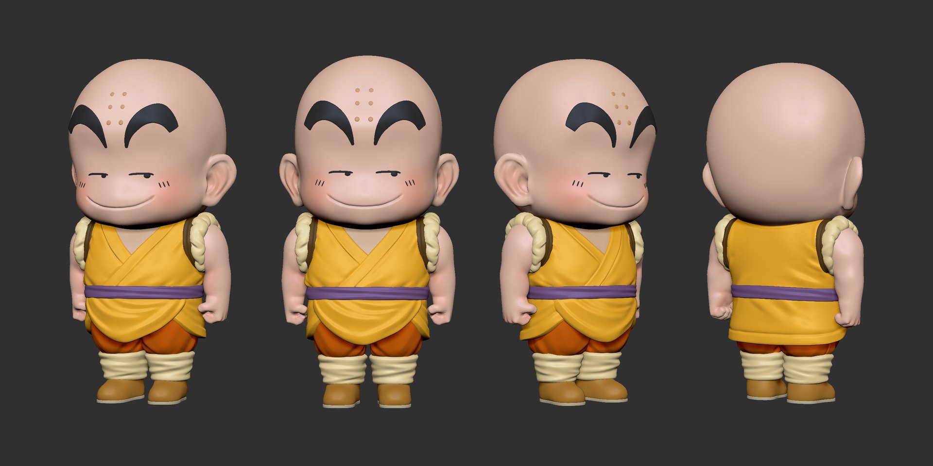 3D Krillin Kid 3D Print Model - TurboSquid 2257936