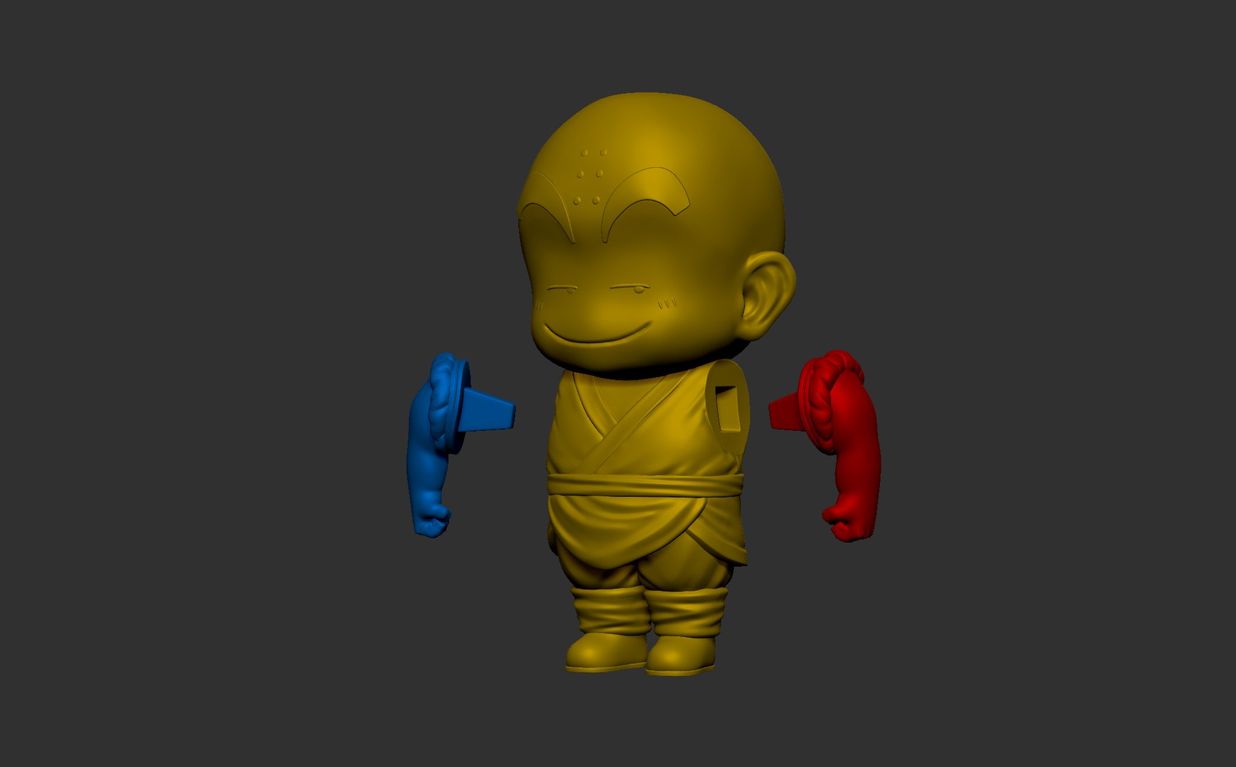 3D Krillin Kid 3D Print Model - TurboSquid 2257936