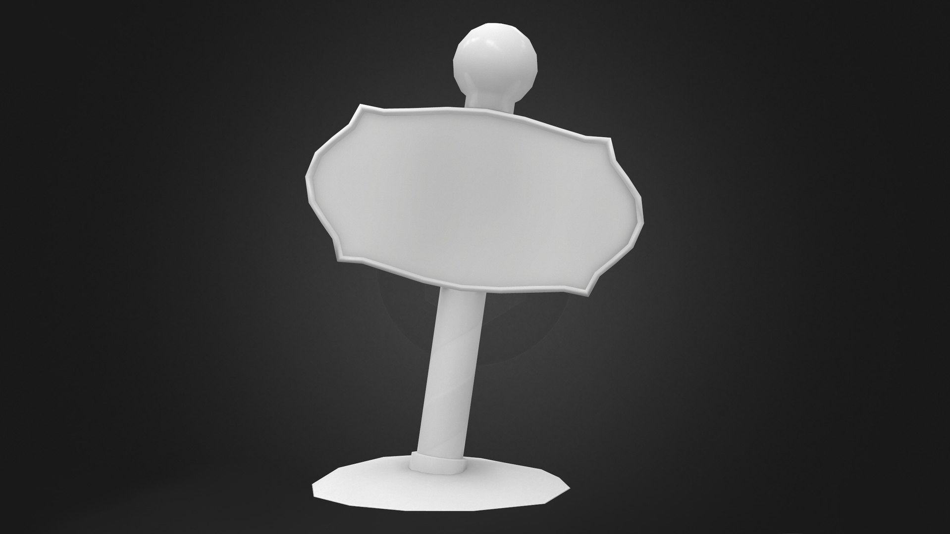 Sign Post 3D - TurboSquid 1826195