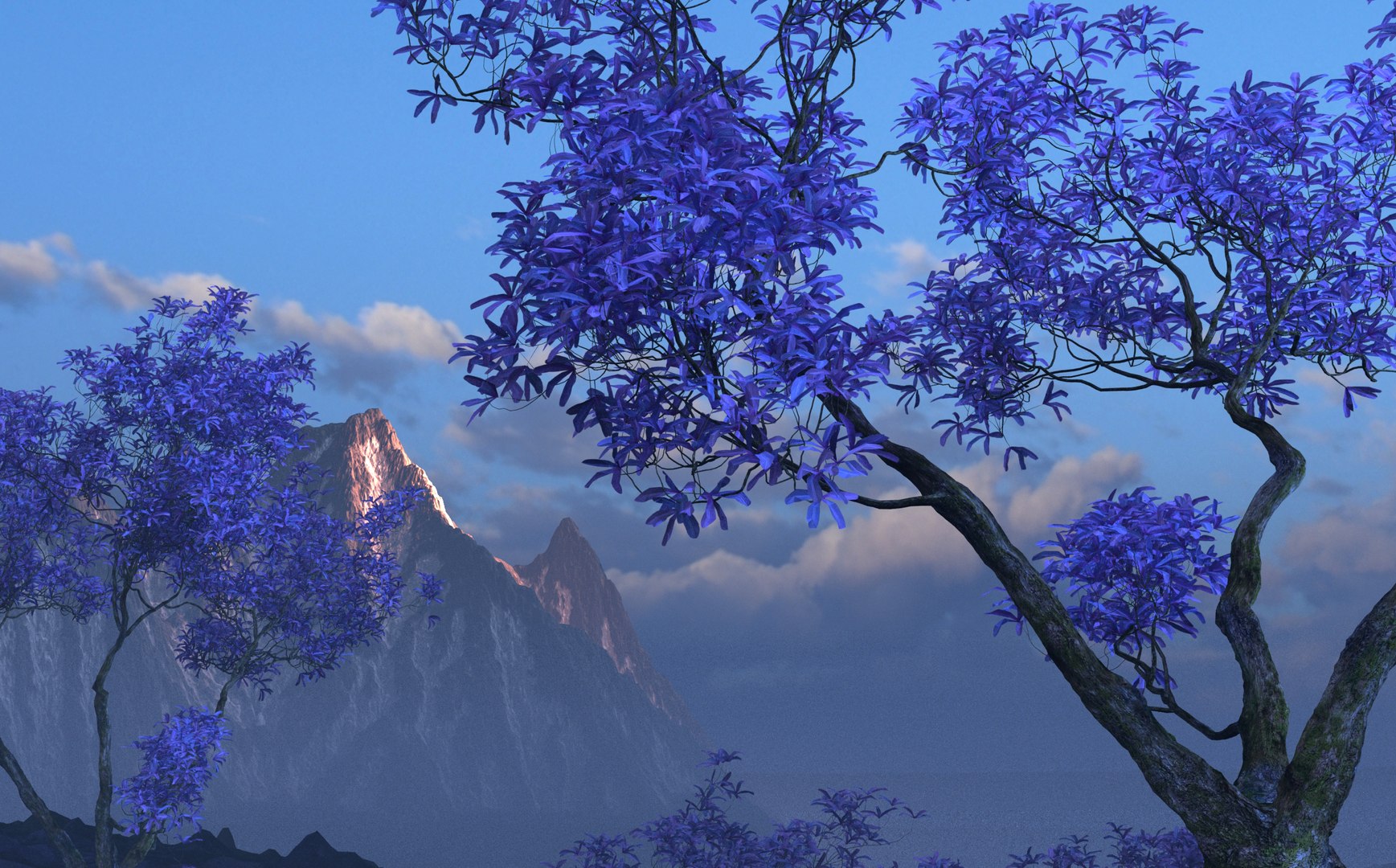 Mountain Landscape Animated 3D Model - TurboSquid 1827732