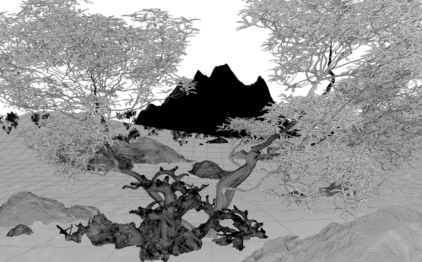 Mountain Landscape Animated 3D Model - TurboSquid 1827732