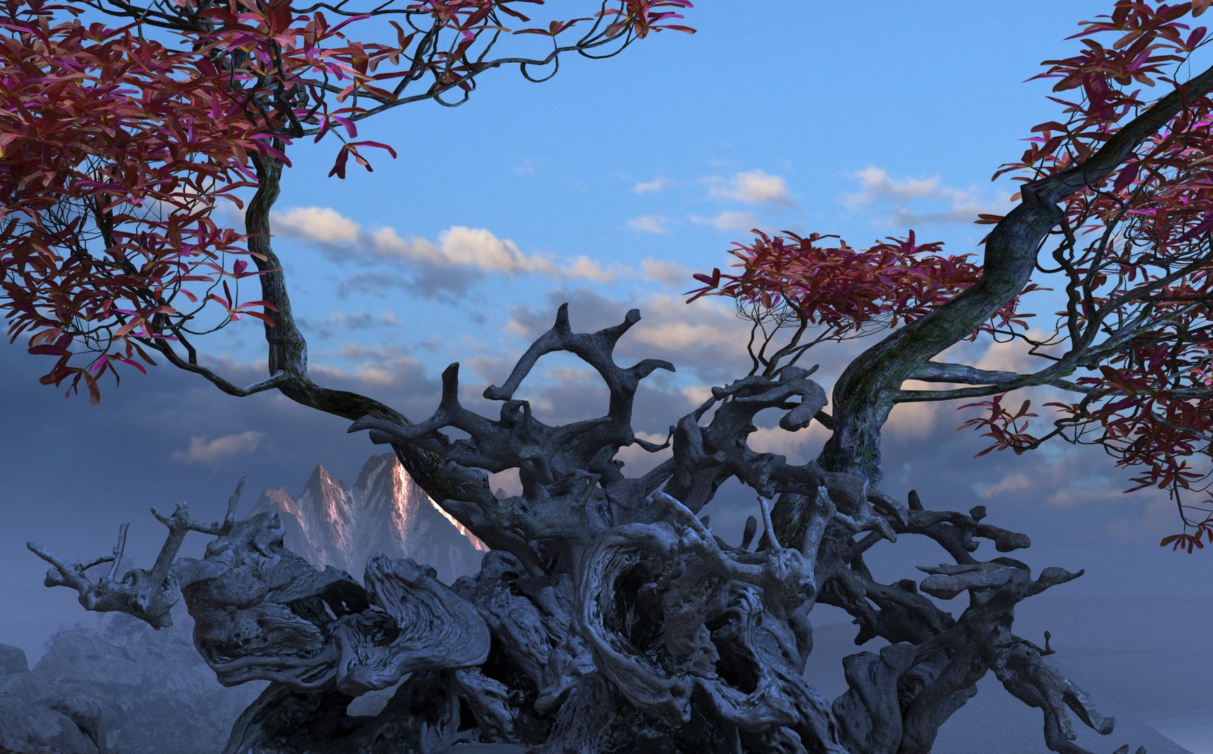 Mountain Landscape Animated 3D Model - TurboSquid 1827732