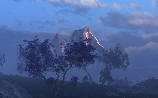 Mountain Landscape Animated 3D model - TurboSquid 1827732