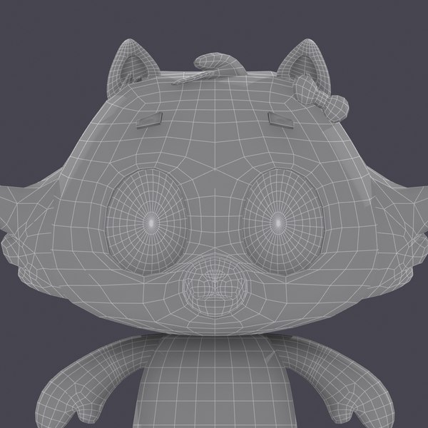 3d cute cartoon cat model