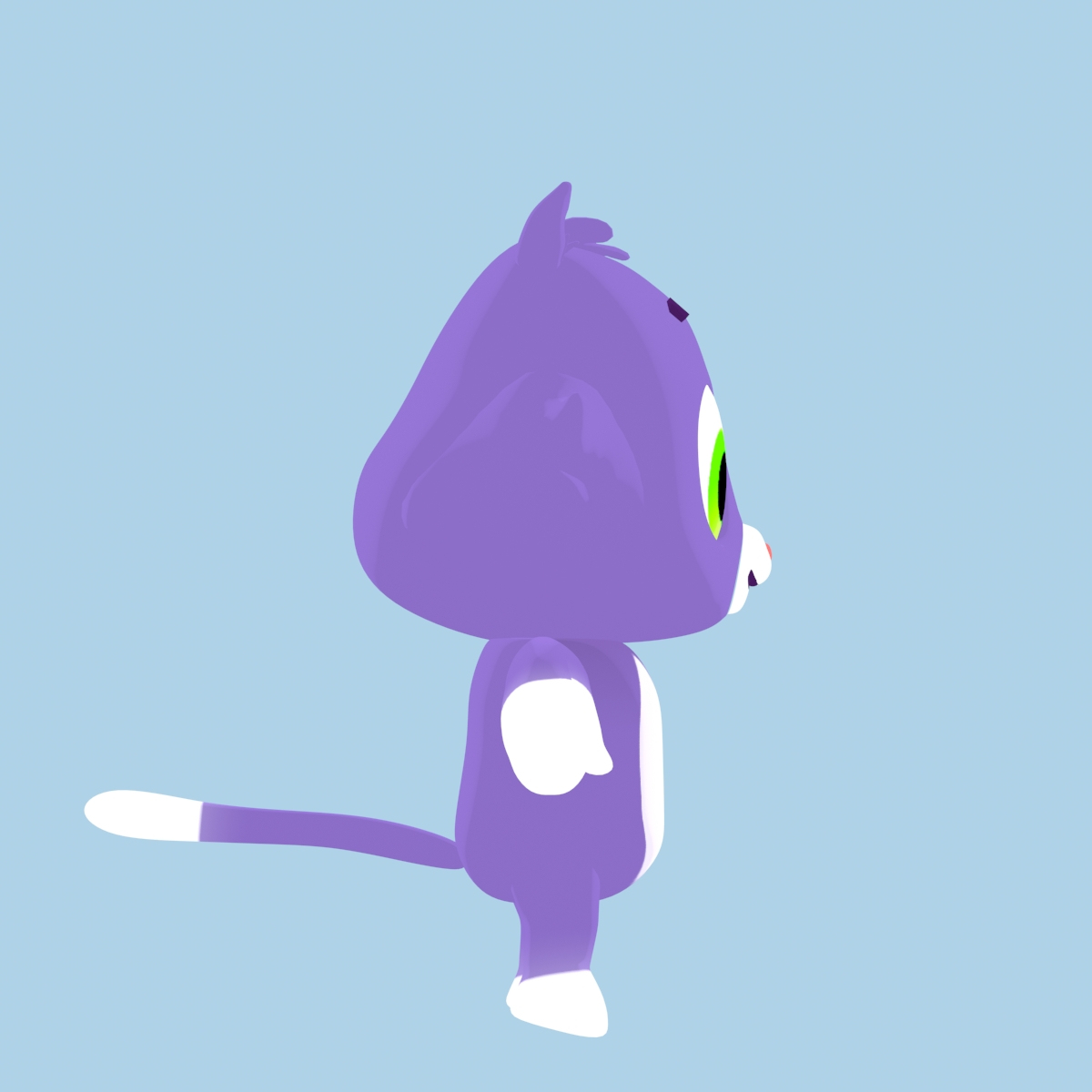 3d cute cartoon cat model