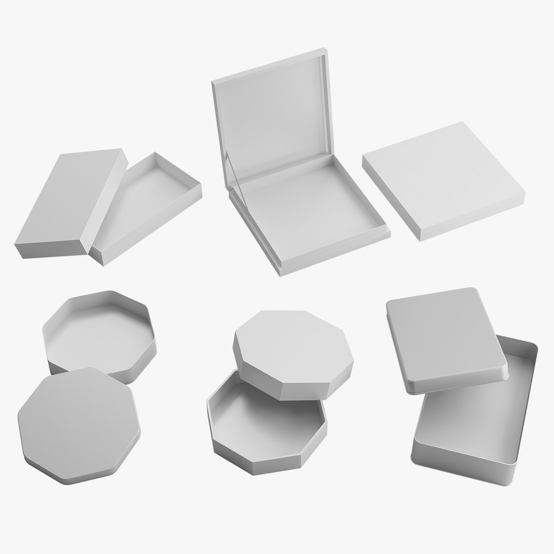 Set Of 3d Model Box 3D - TurboSquid 2007334