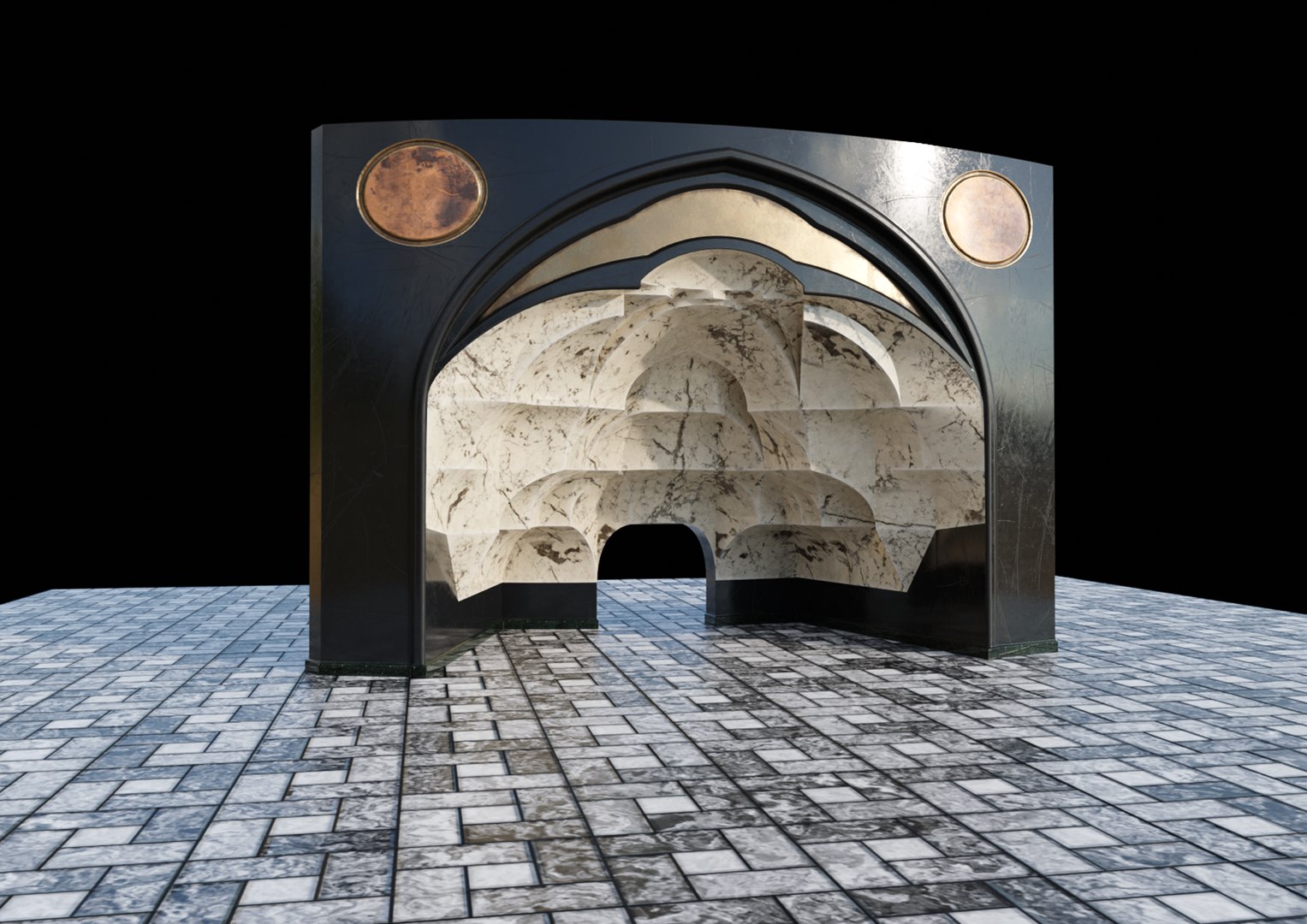 Muqarnas Round 3D Model - TurboSquid 1855390