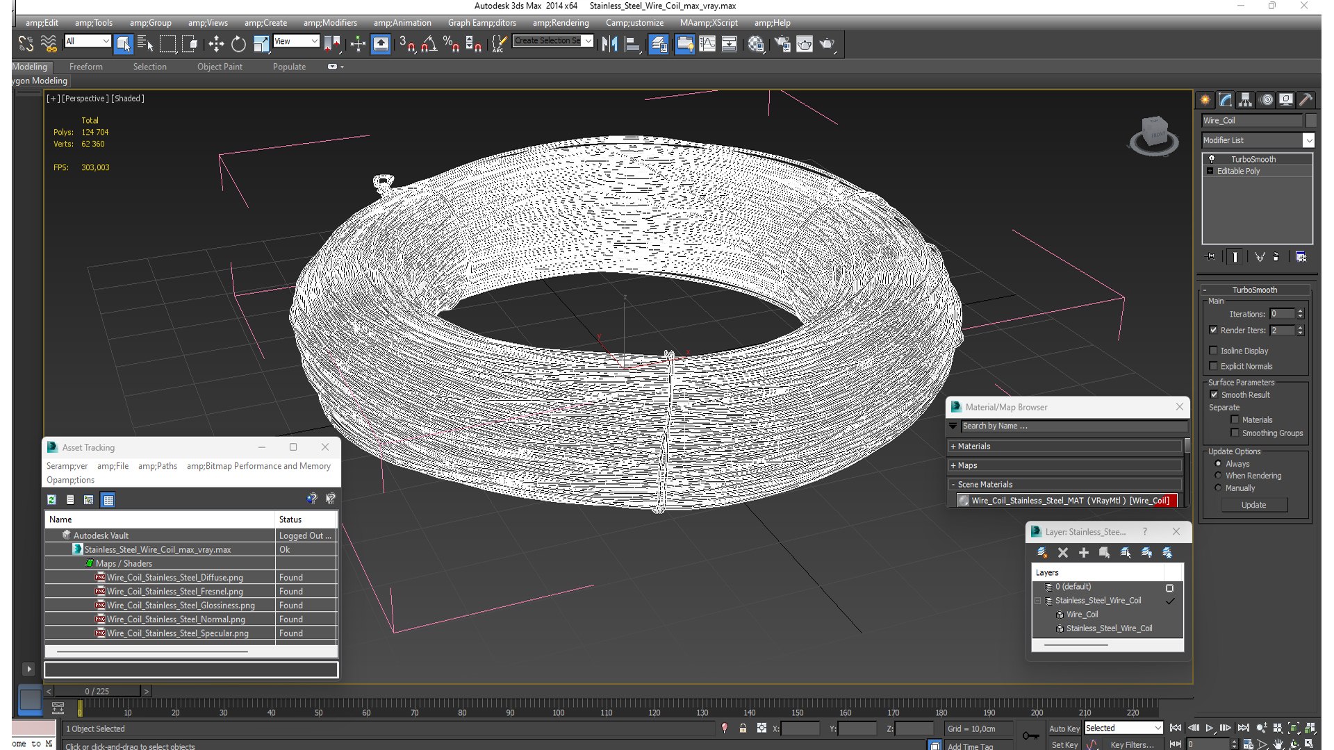 3D Stainless Steel Wire Coil - TurboSquid 2191862