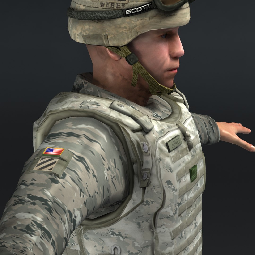 3d Army Soldier Model