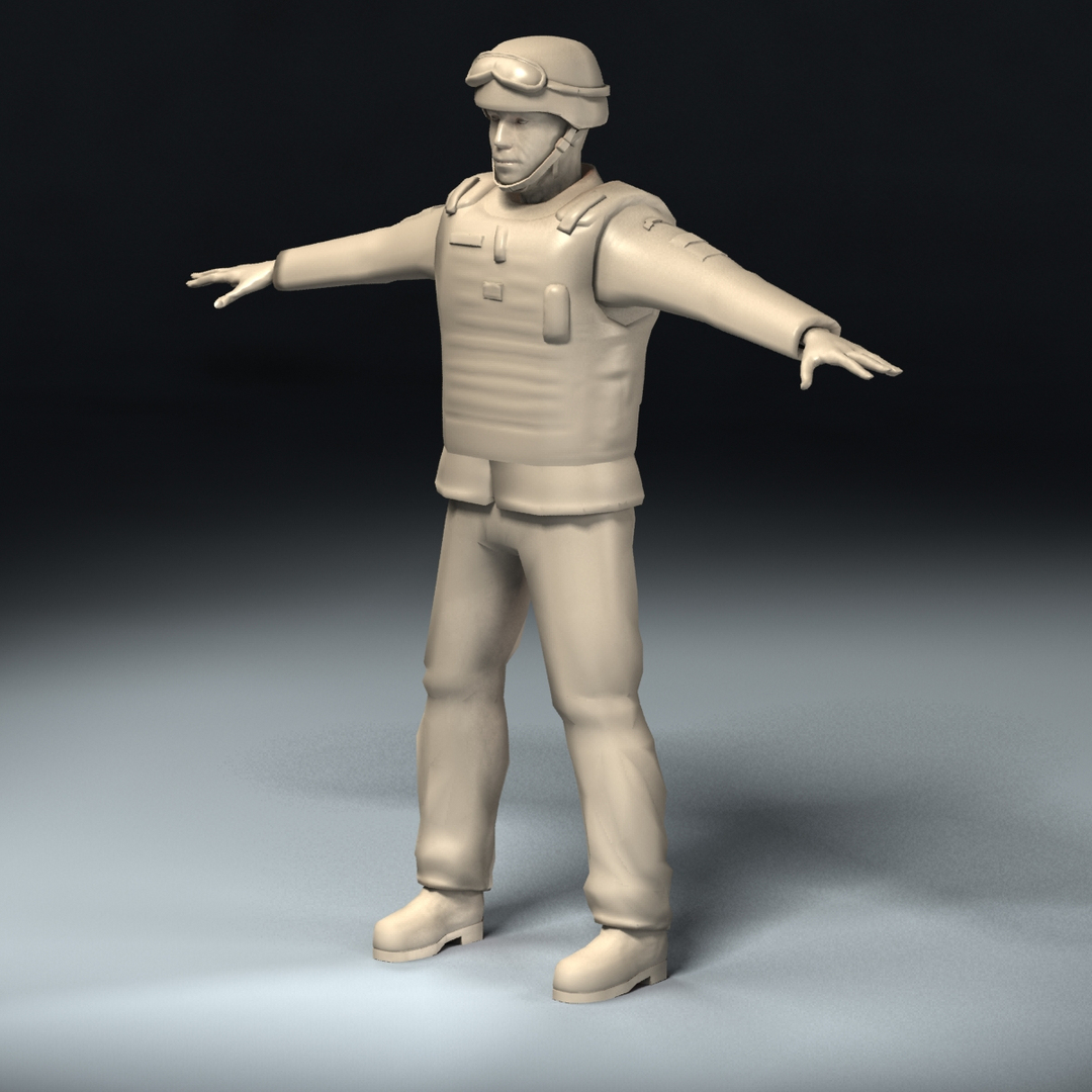 3d Army Soldier Model