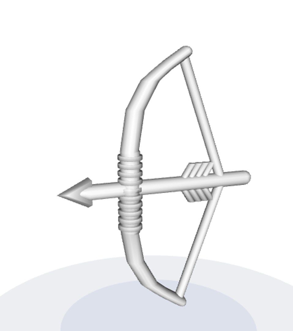 Lego Bow Arrow 3d Model