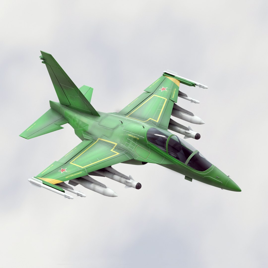 3d Model Of Yak 130 Military Aircraft