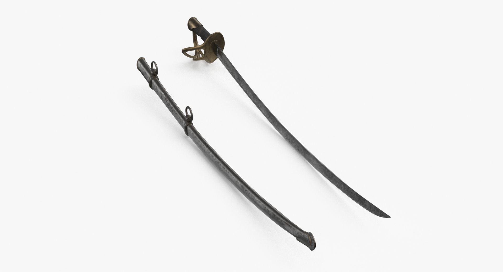 Sabre And Scabbard 3D Model - TurboSquid 2219311