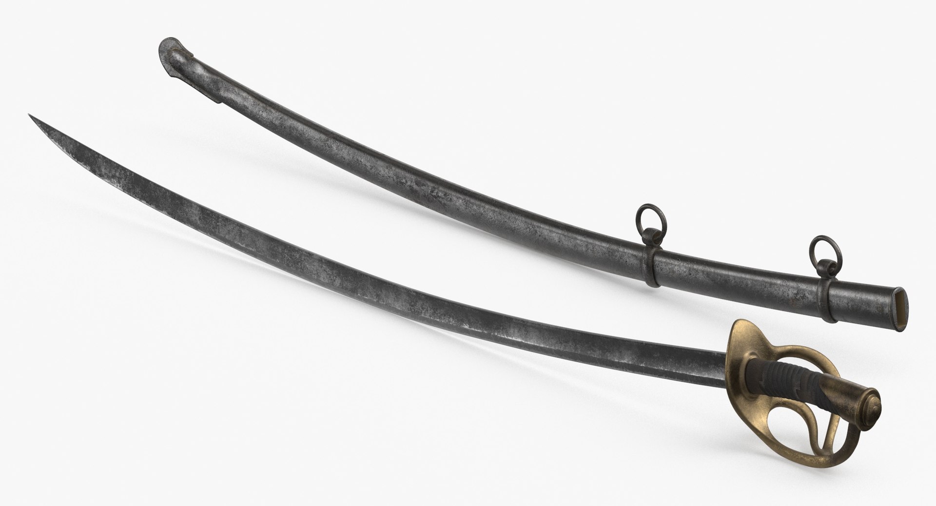 Sabre And Scabbard 3D Model - TurboSquid 2219311