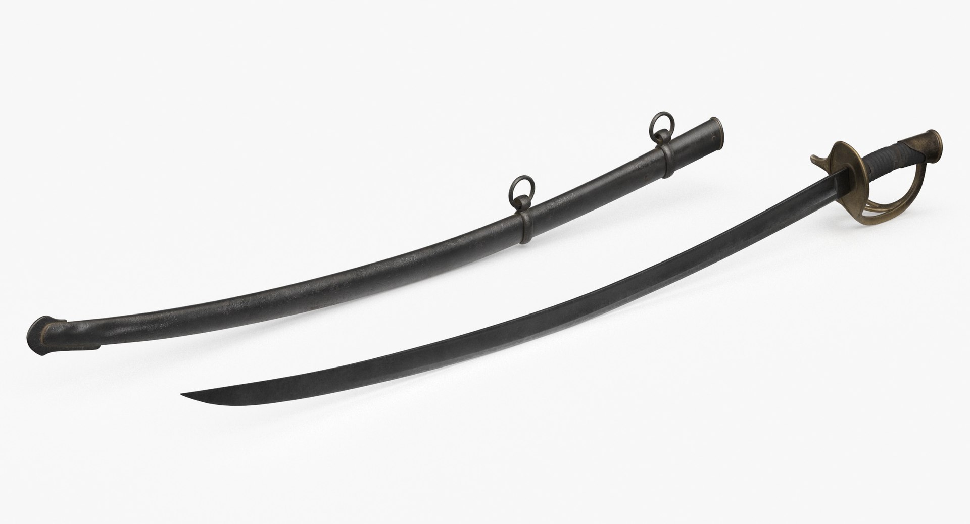 Sabre And Scabbard 3D Model - TurboSquid 2219311