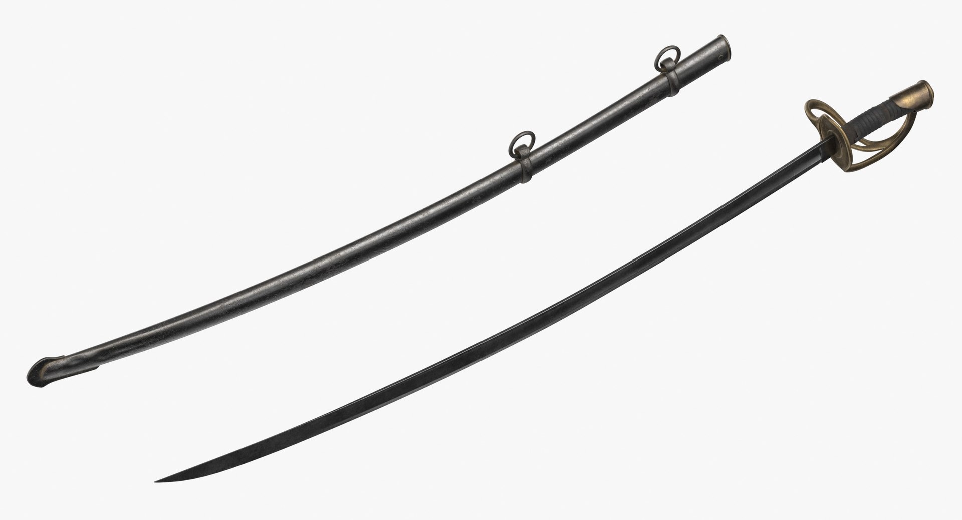 Sabre And Scabbard 3D Model - TurboSquid 2219311