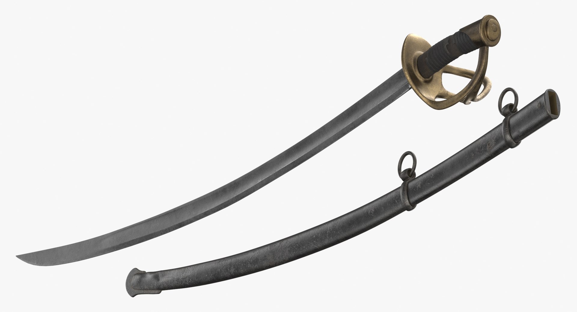 Sabre And Scabbard 3D Model - TurboSquid 2219311