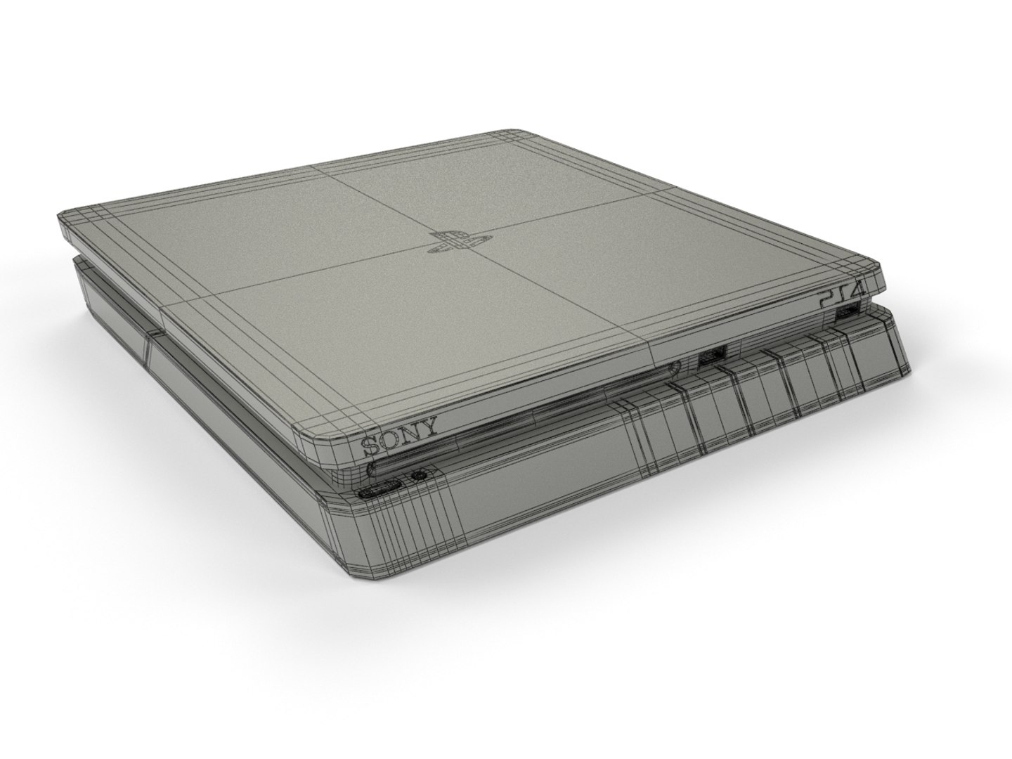 Playstation 4 Slim Console 3D Model - TurboSquid 1519641