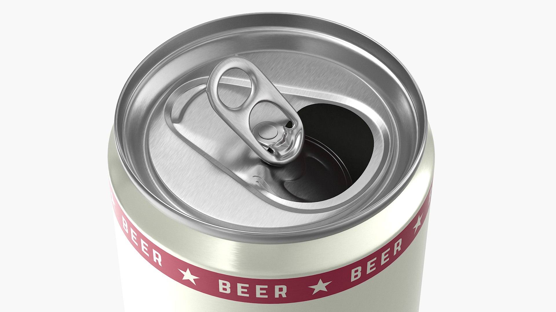 Open Sleek Beer Can 355ml 3D Model - TurboSquid 2392963