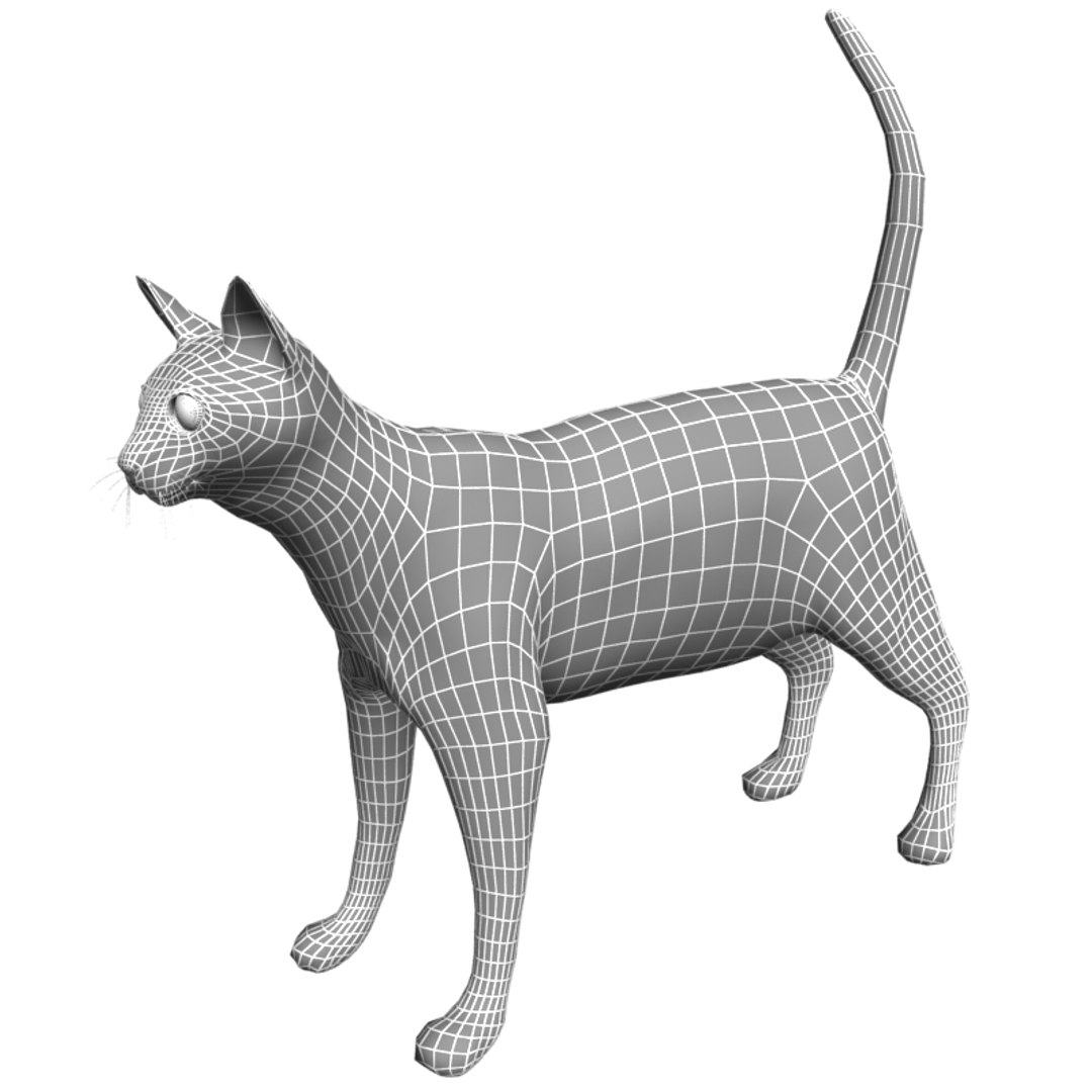 3ds Cats Set Modelled