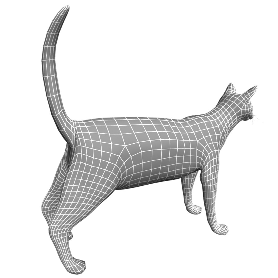 3ds Cats Set Modelled