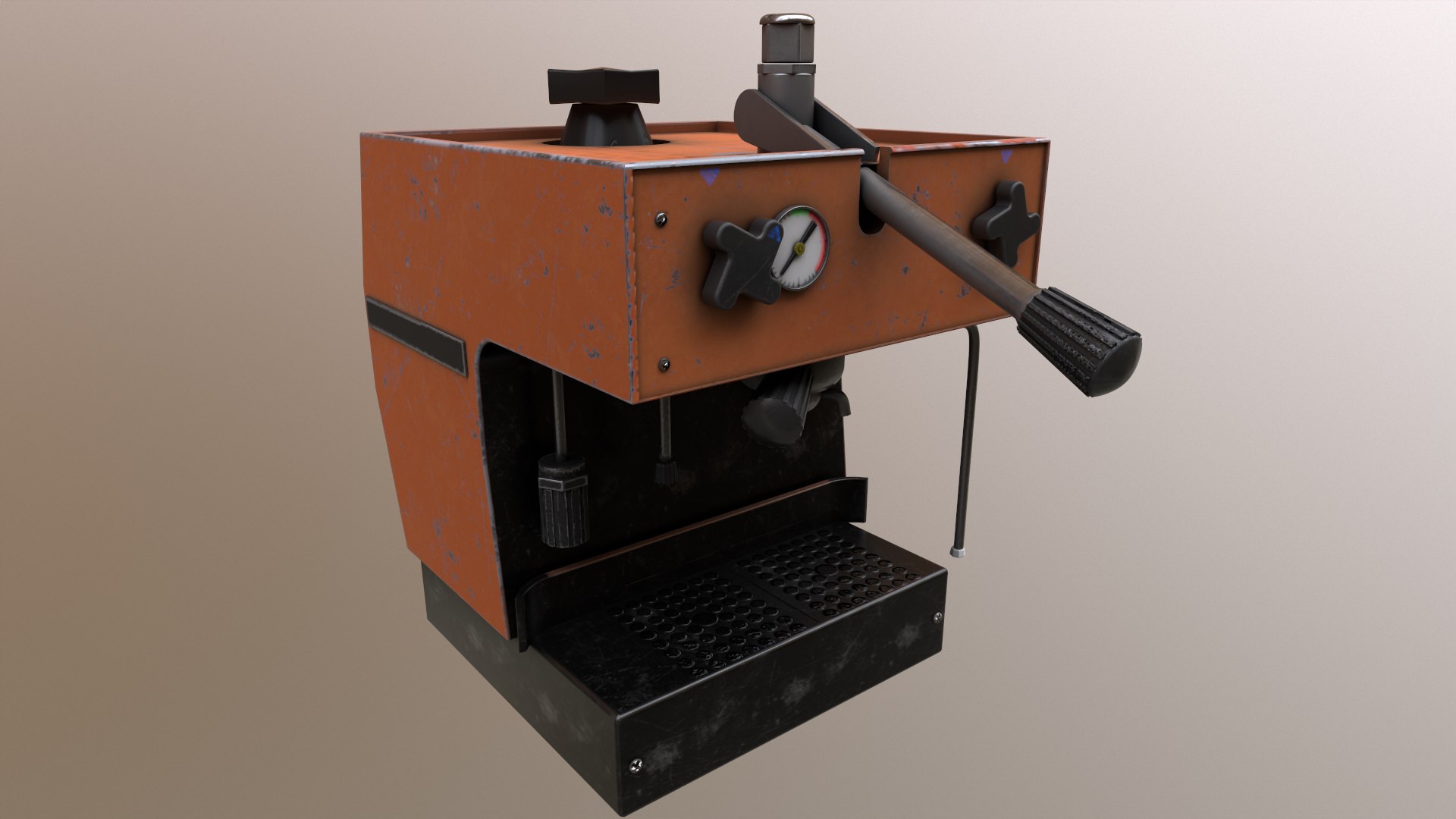 3D Old Coffee Machine - TurboSquid 1788686