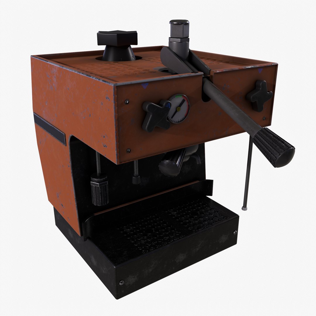3D Old Coffee Machine - TurboSquid 1788686