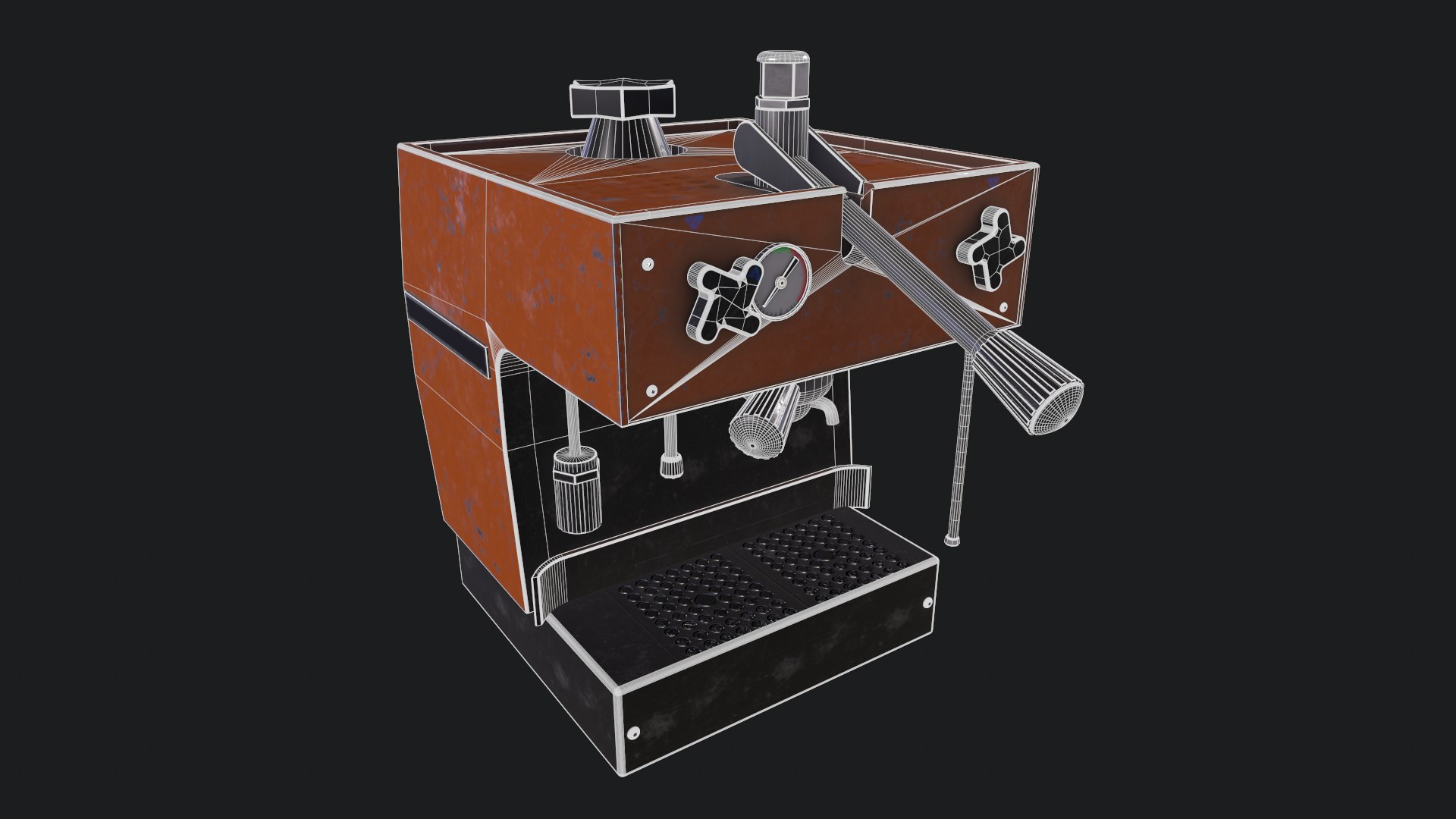 3D Old Coffee Machine - TurboSquid 1788686