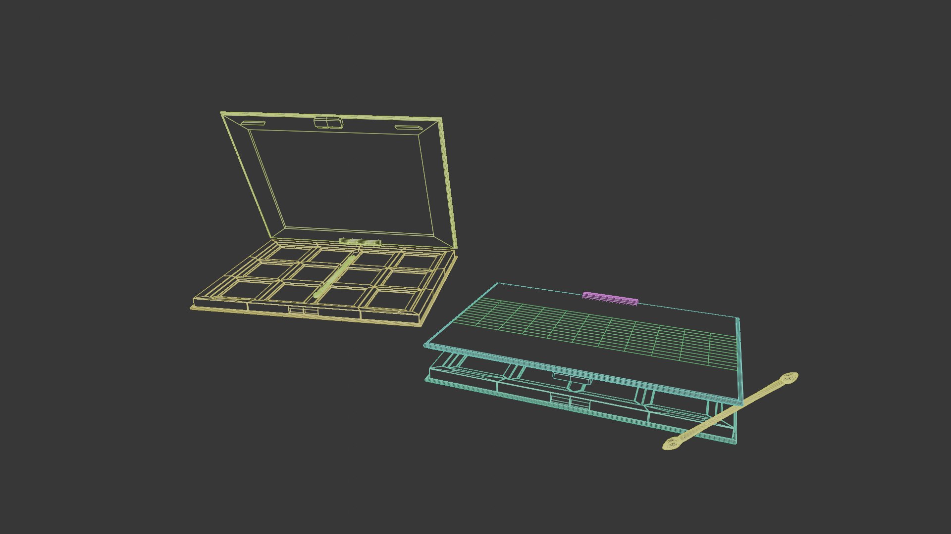 Compact Cosmetic Makeup Box 3D Model - TurboSquid 2099675