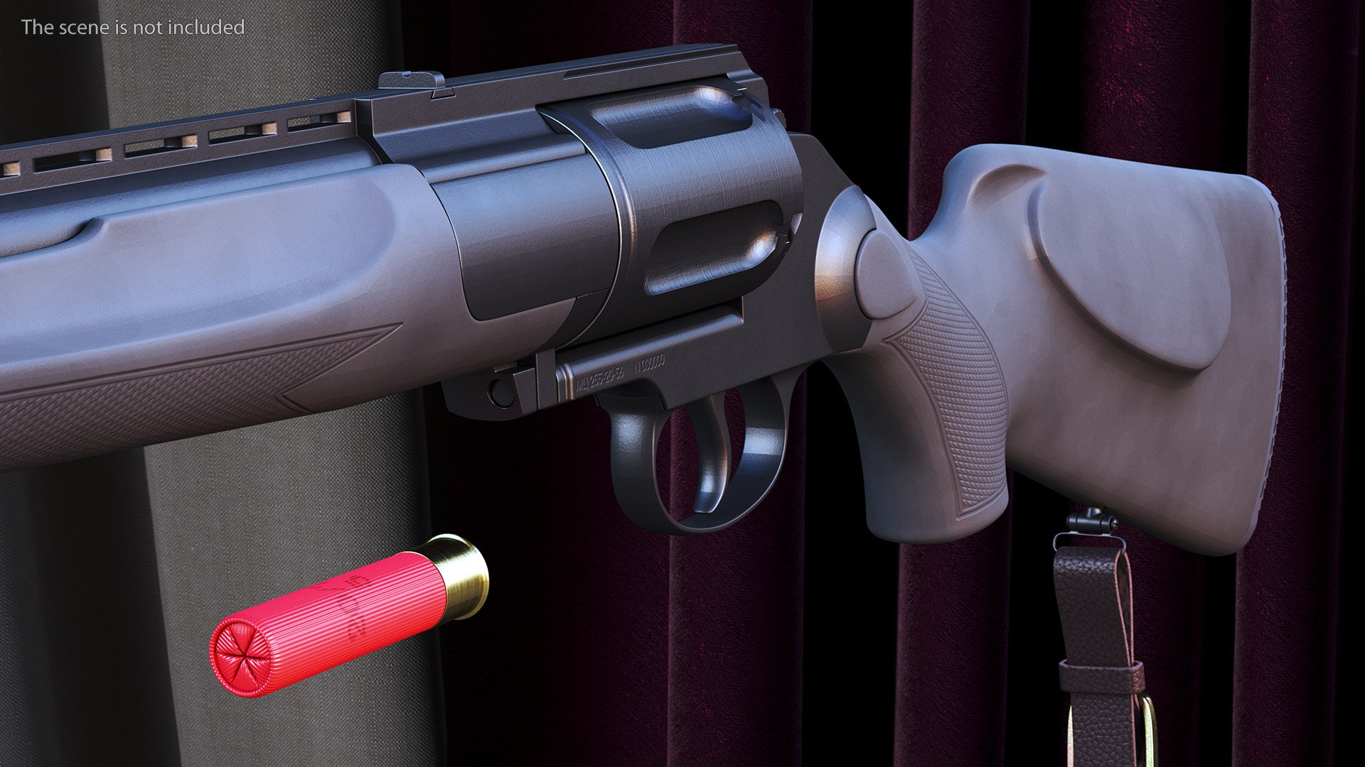 3D Revolver Shotgun MC255 Polymer Rigged for Maya - TurboSquid 2089079