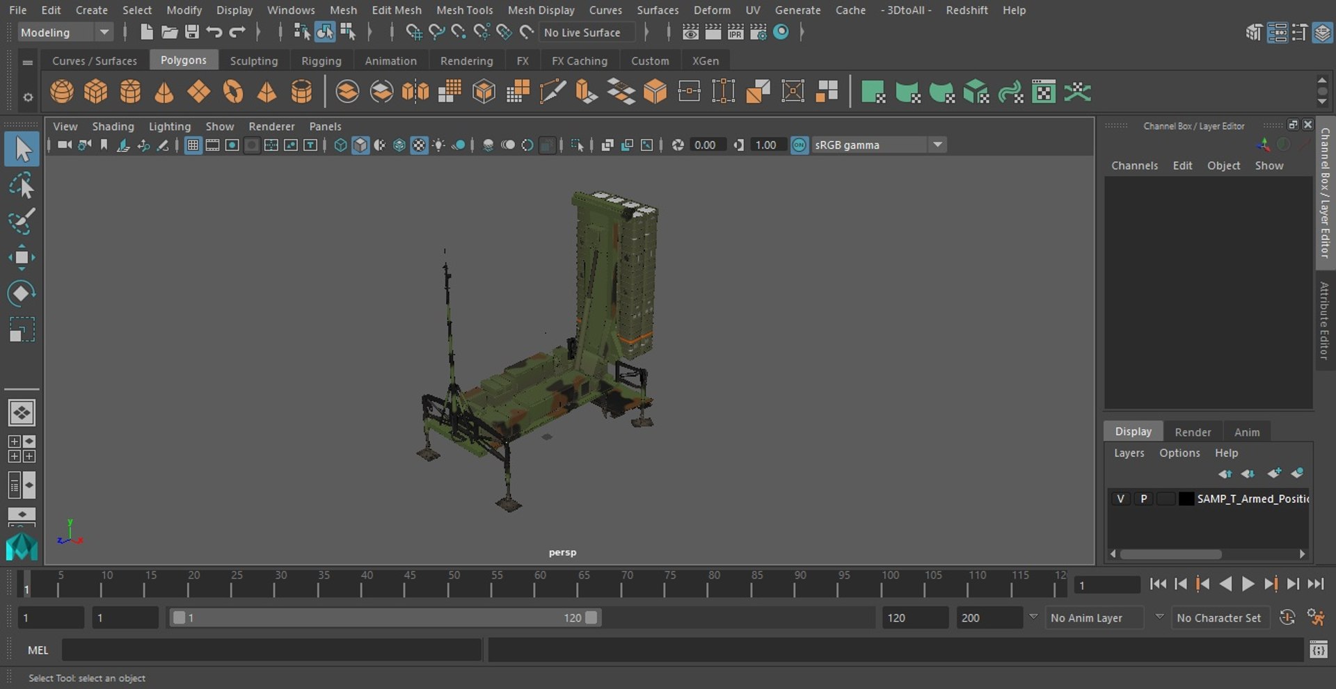 3D SAMP-T Armed Position Model - TurboSquid 1788432