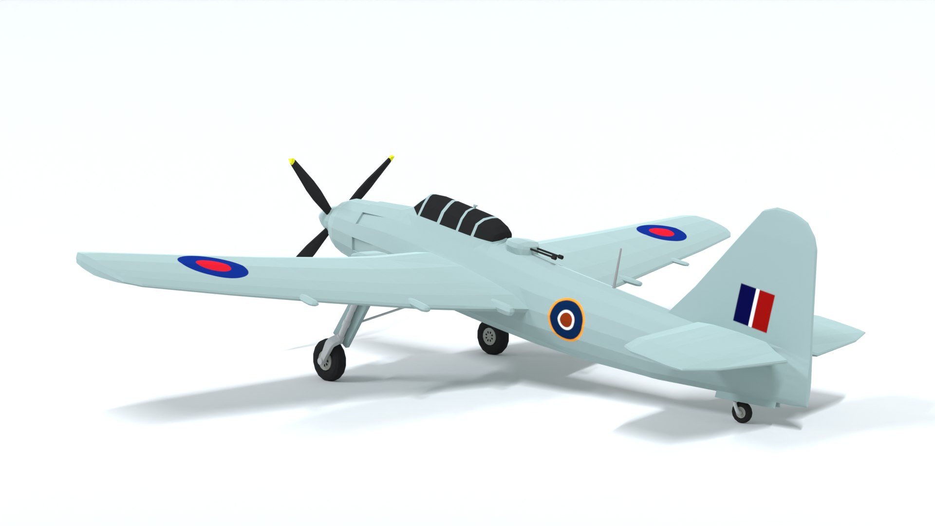 Low Poly Cartoon Fairey Spearfish WWII Airplane Model - TurboSquid 1781928