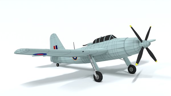 Low Poly Cartoon Fairey Spearfish WWII Airplane model - TurboSquid 1781928