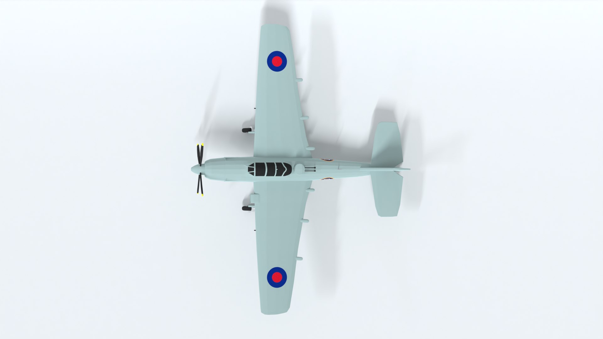 Low Poly Cartoon Fairey Spearfish WWII Airplane Model - TurboSquid 1781928