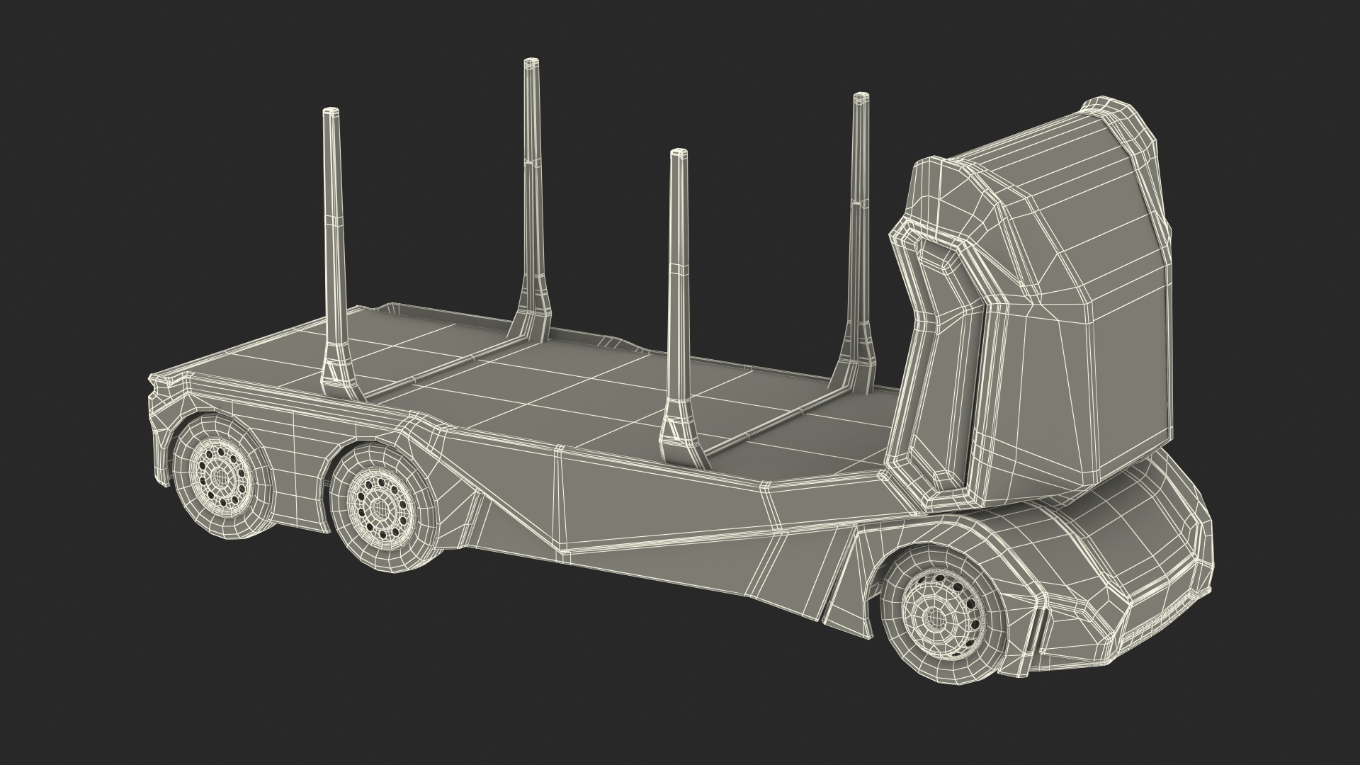 Autonomous Electric Logging Truck 3D Model - TurboSquid 1636718