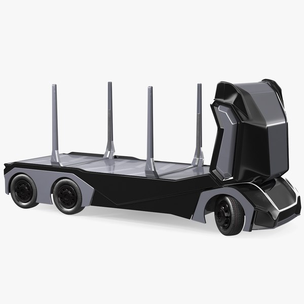 Autonomous electric logging truck 3D model - TurboSquid 1636718