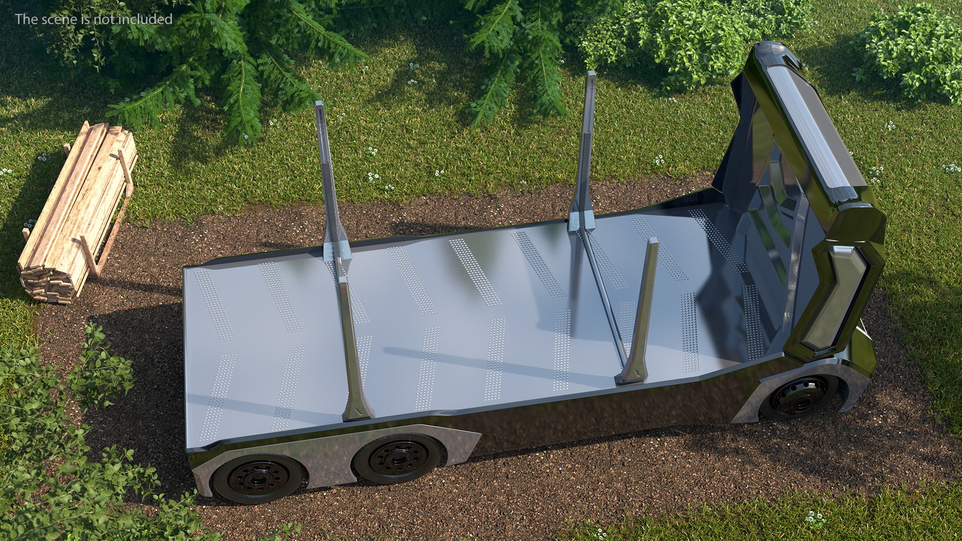 Autonomous Electric Logging Truck 3D Model - TurboSquid 1636718