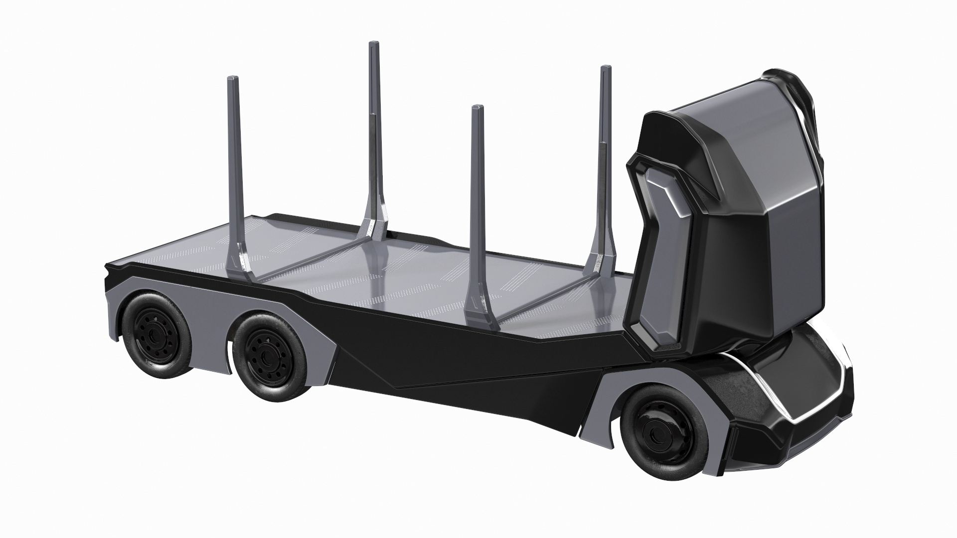 Autonomous Electric Logging Truck 3D Model - TurboSquid 1636718