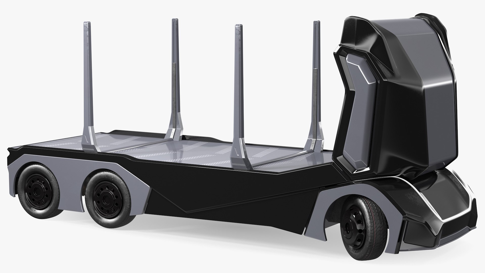 Autonomous electric logging truck 3D model - TurboSquid 1636718