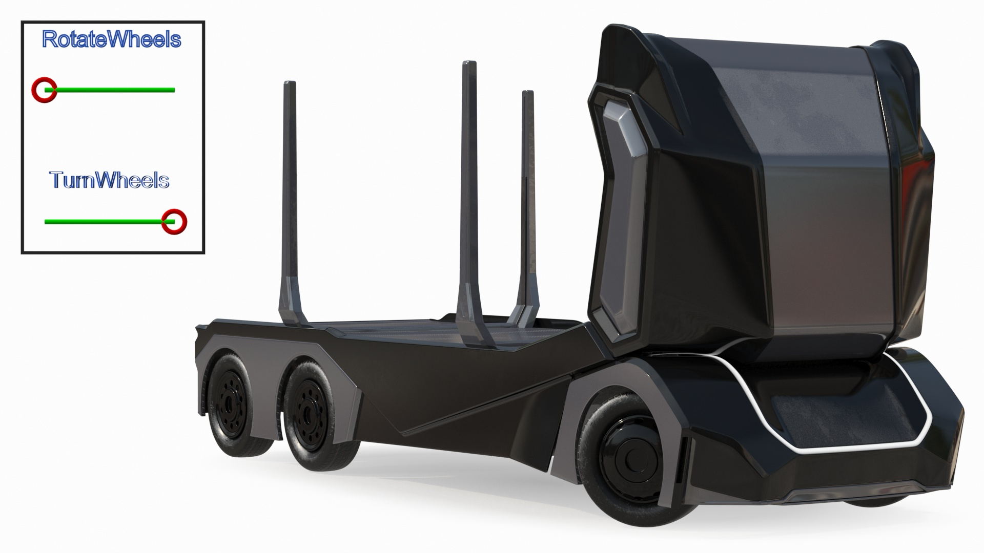 Autonomous Electric Logging Truck 3D Model - TurboSquid 1636718