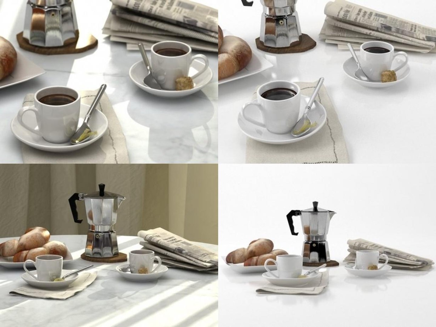 Coffee Cups Model - TurboSquid 1176922